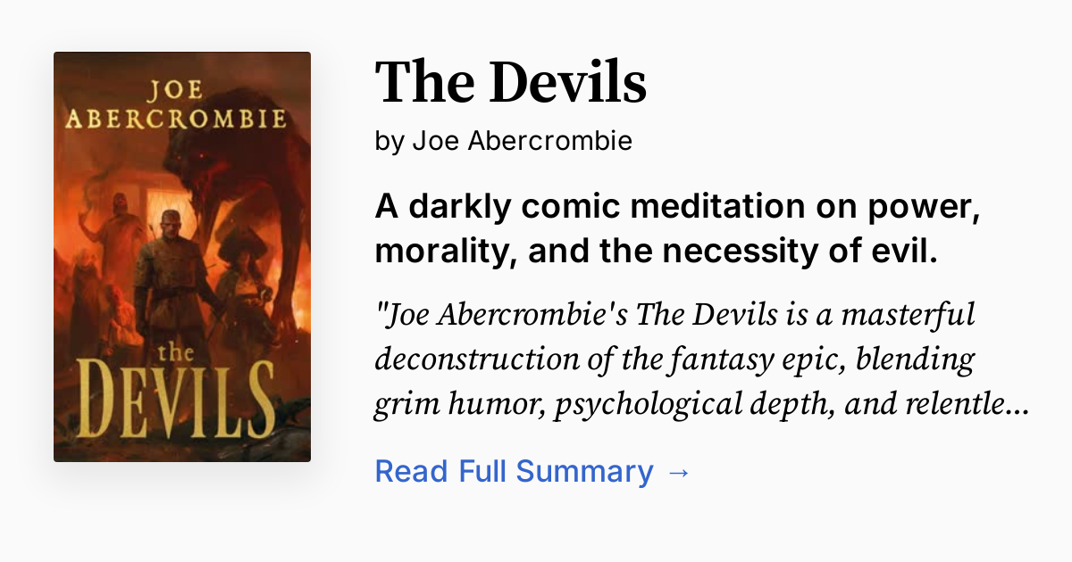 The Devils by Joe Abercrombie | Summary, Analysis, FAQ