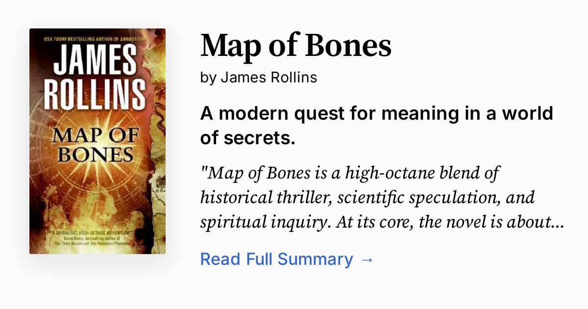 Map of Bones by James Rollins | Summary, Audio, Analysis