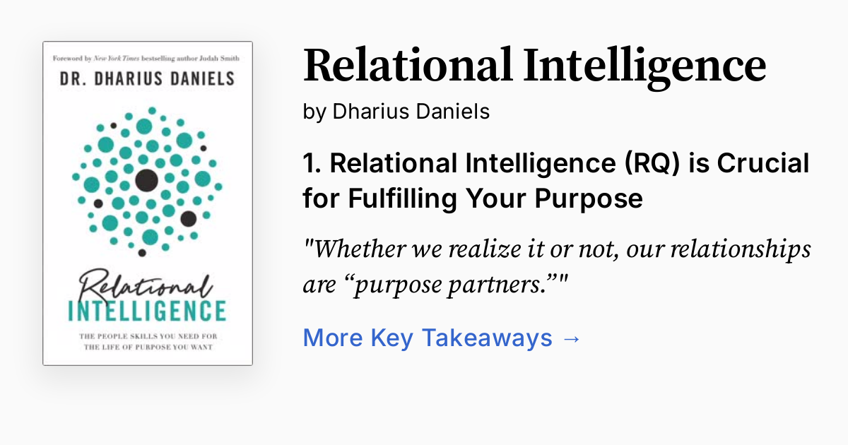 Relational Intelligence | Summary, Audio, Quotes