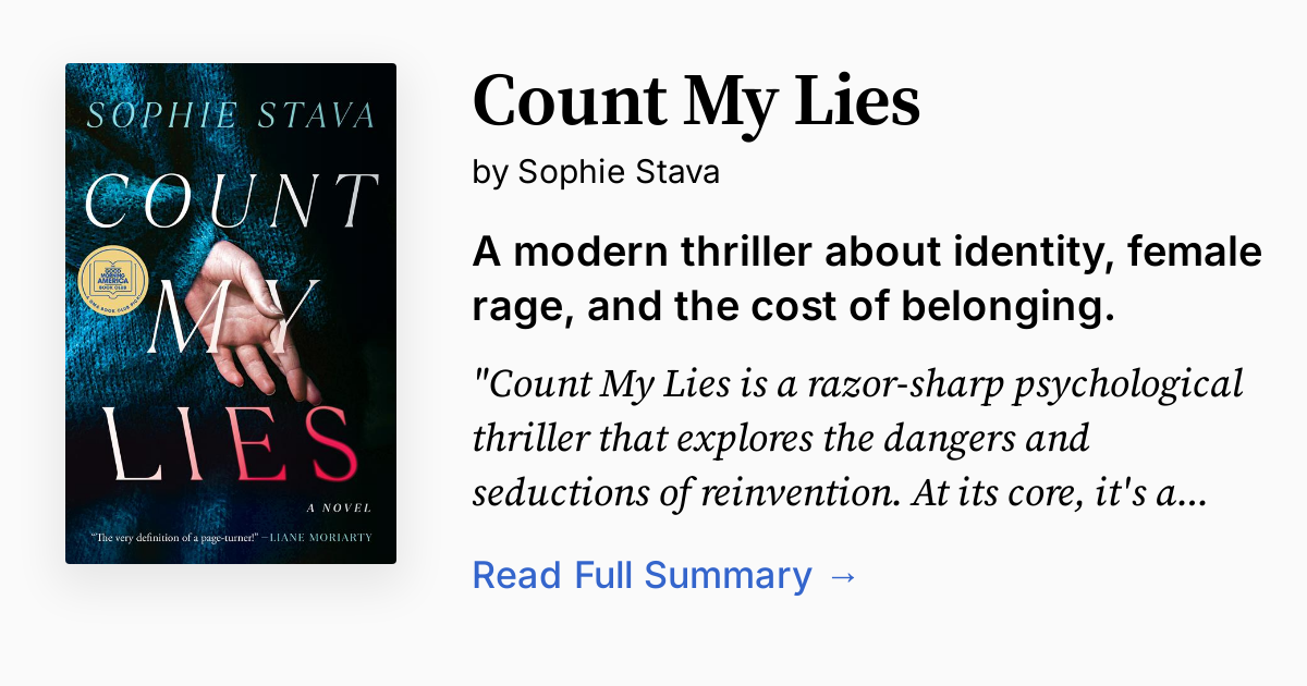 Count My Lies by Sophie Stava | Summary, Analysis, FAQ