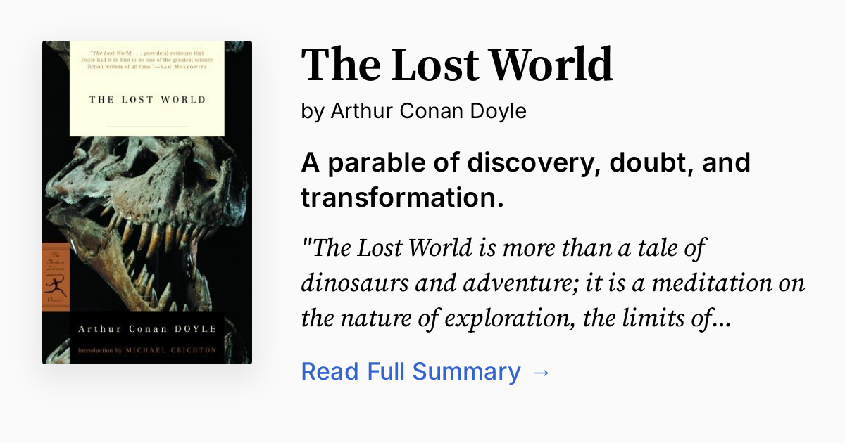 The Lost World by Arthur Conan Doyle | Summary, Analysis, FAQ