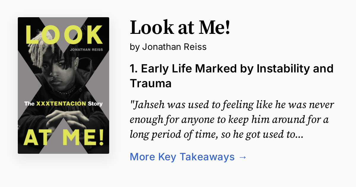 Look at Me! by Jonathan Reiss | Summary, Audio, Quotes