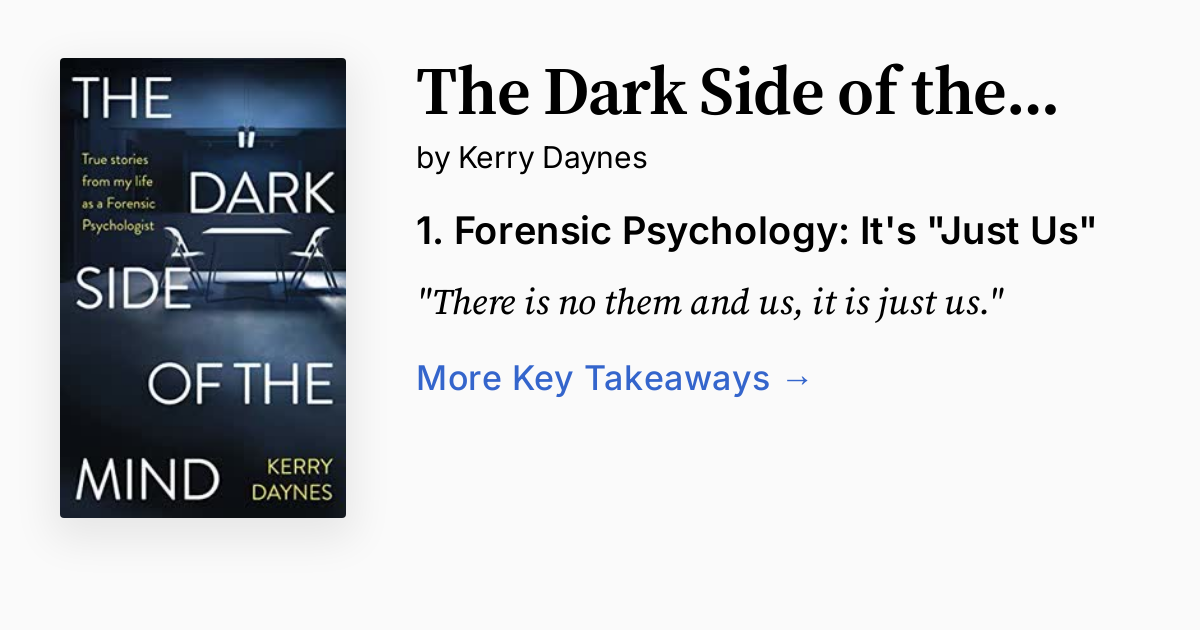 The Dark Side of the Mind | Summary, Audio, Quotes, FAQ