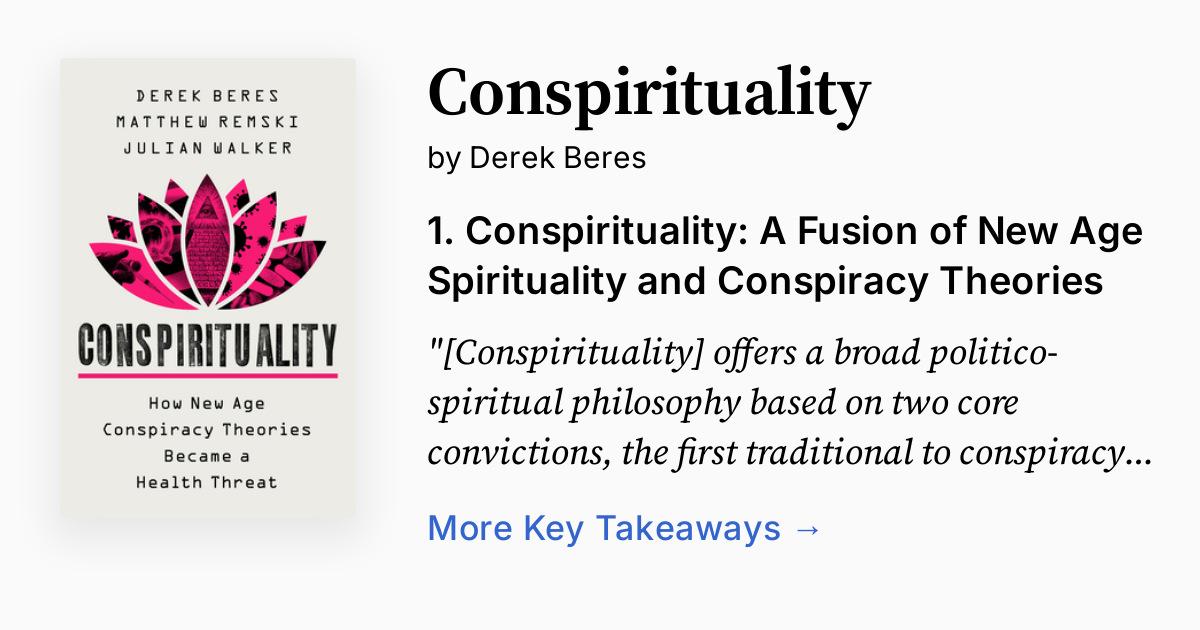 Conspirituality | Summary, Audio, Quotes