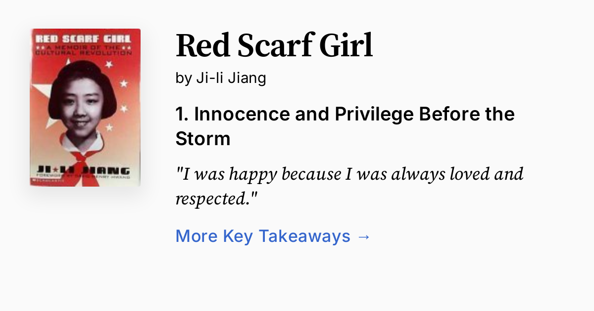 Red Scarf Girl by Ji-li Jiang | Summary, Quotes, FAQ, Audio