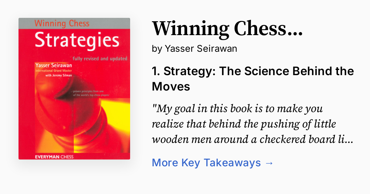 Winning Chess Strategies | Summary, Audio, Quotes, FAQ