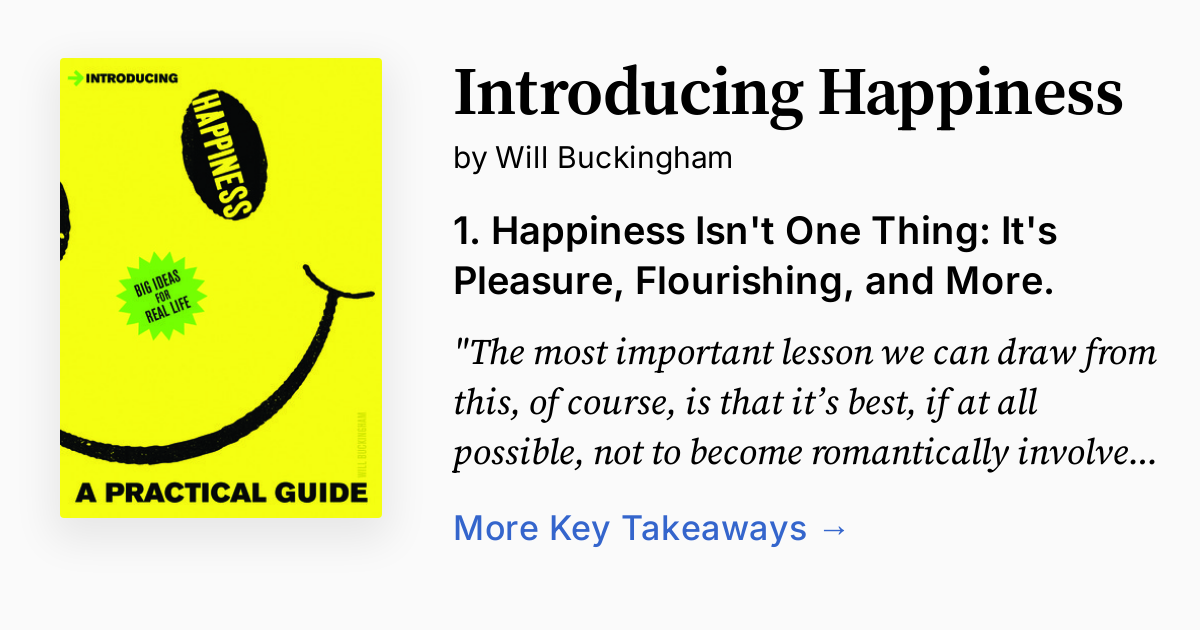 Introducing Happiness Summary Quotes Audio