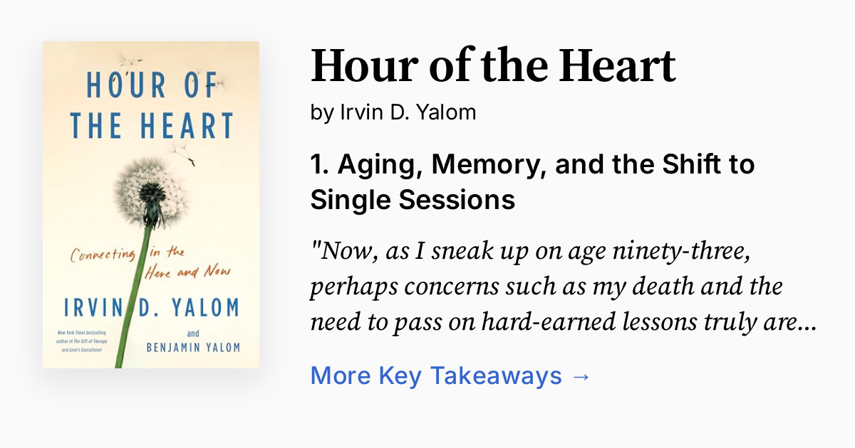 Hour of the Heart | Summary, Audio, Quotes, FAQ