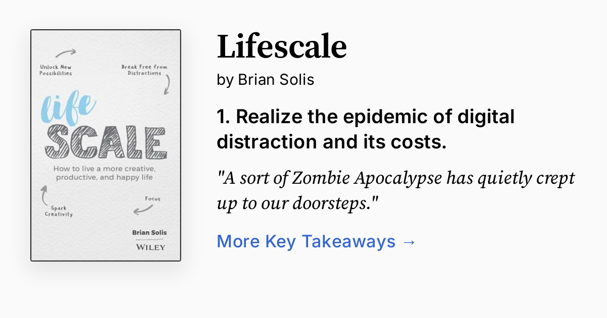 Lifescale by Brian Solis | Summary, Audio, Quotes