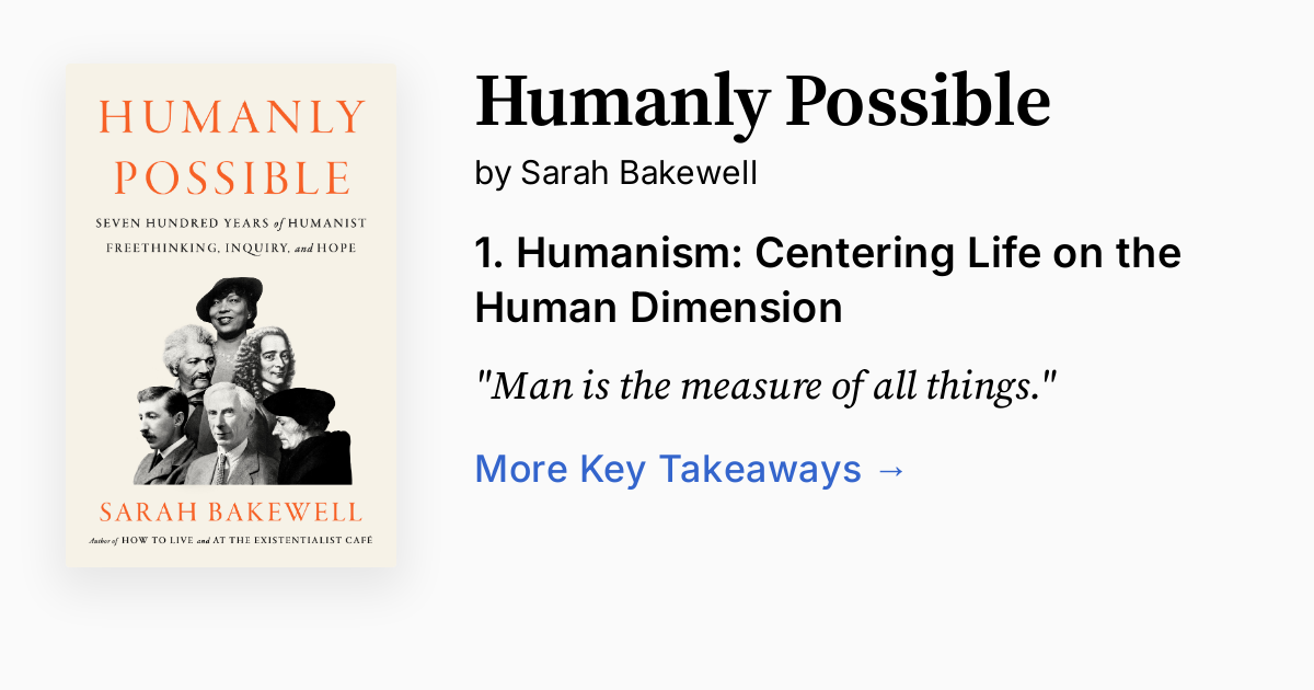 Humanly Possible | Summary, Audio, Quotes