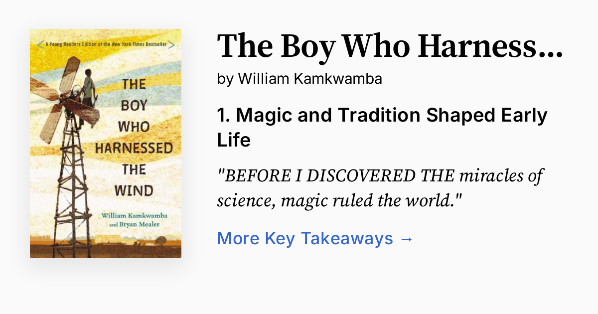 The Boy Who Harnessed the Wind | Summary, Quotes, FAQ, Audio