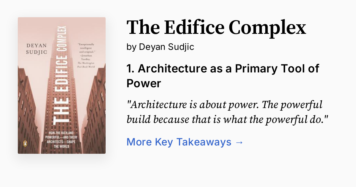 The Edifice Complex | Summary, Quotes, Audio