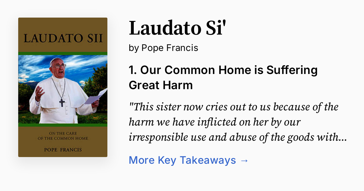 Laudato Si' by Pope Francis | Summary, Audio, Quotes, FAQ