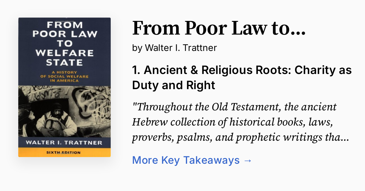 From Poor Law to Welfare State | Summary, Audio, Quotes, FAQ