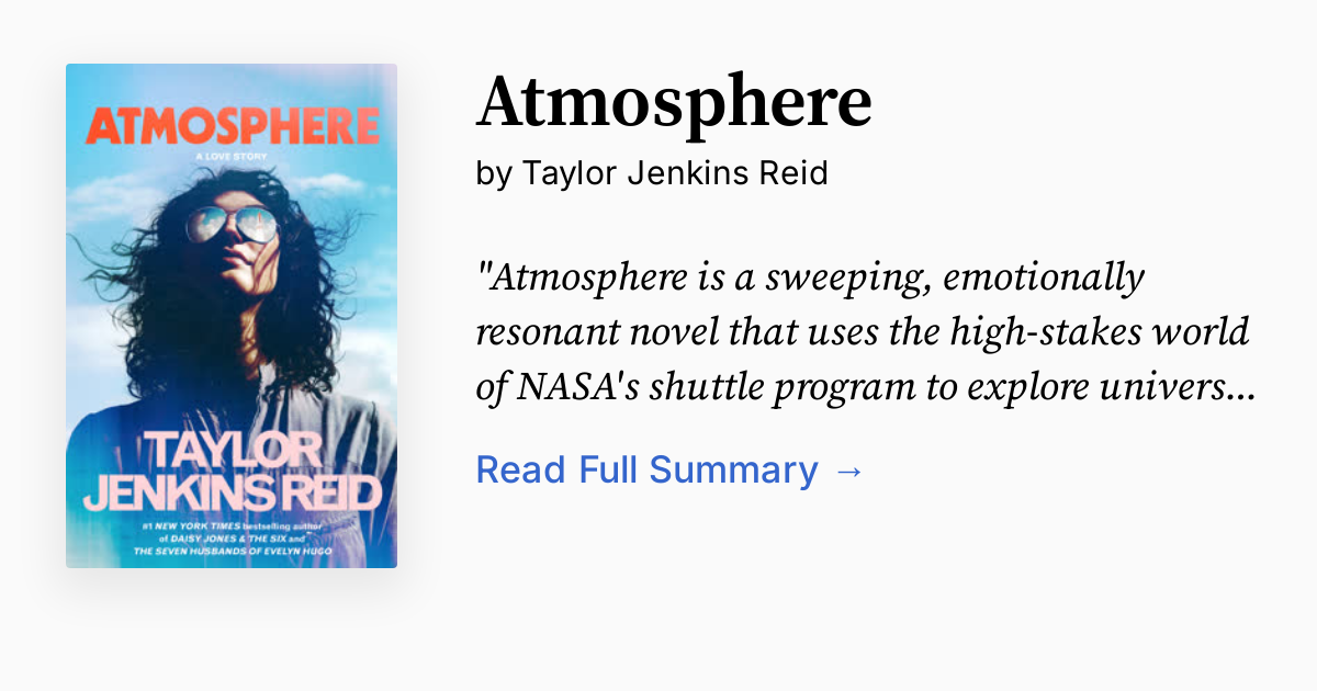 Atmosphere by Taylor Jenkins Reid | Summary, Analysis, FAQ