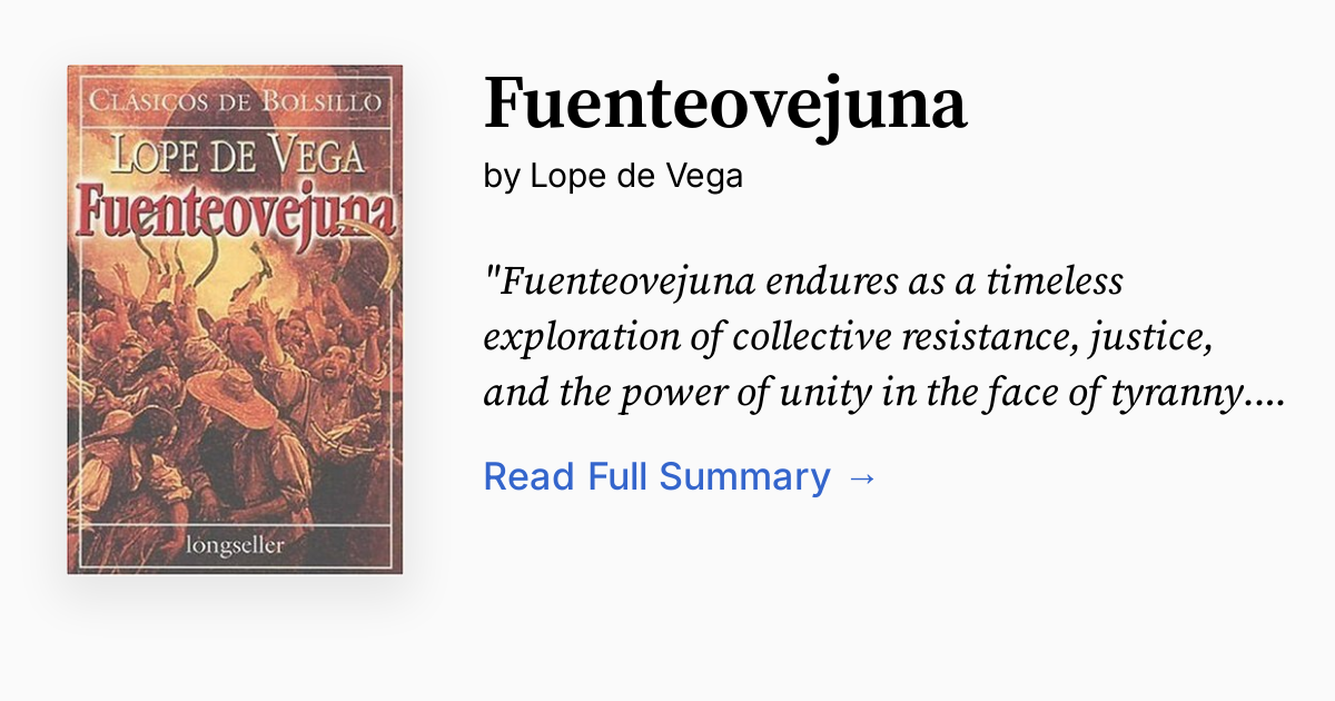 Fuenteovejuna by Lope de Vega | Summary, Analysis