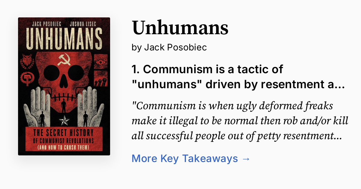 Unhumans by Jack Posobiec | Summary, Quotes, FAQ, Audio