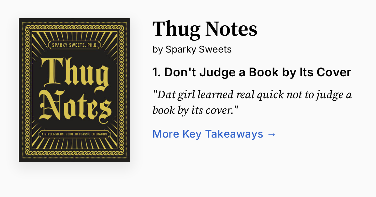 Thug Notes by Sparky Sweets | Summary, Quotes, Audio