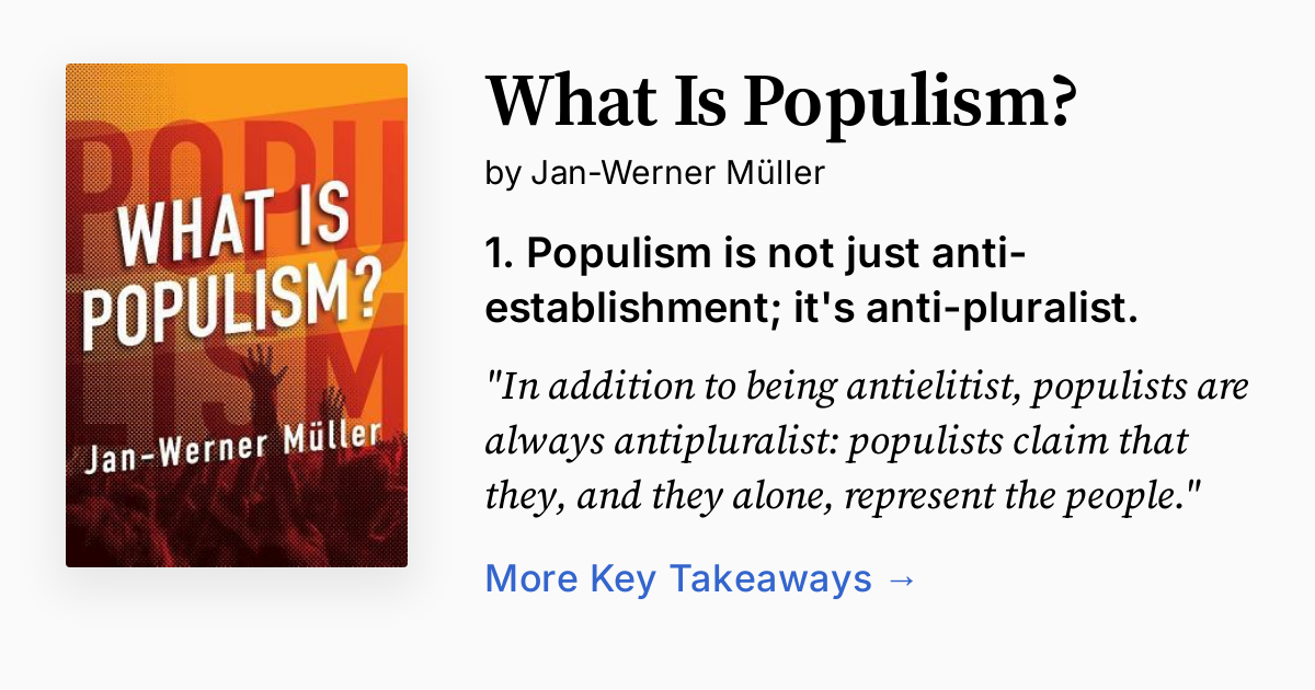 What Is Populism? | Summary, Audio, Quotes, FAQ