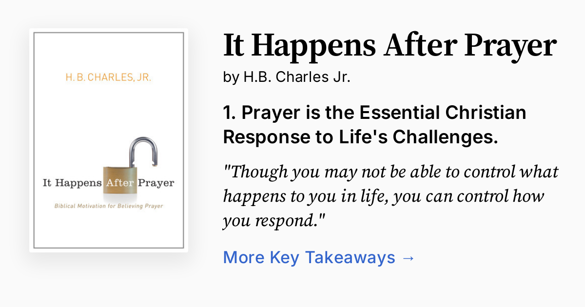 It Happens After Prayer | Summary, Audio, Quotes