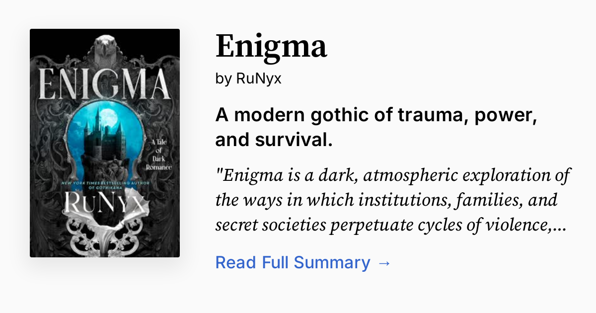 Enigma by RuNyx | Summary, Audio, Analysis, FAQ