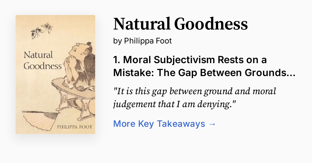 Natural Goodness | Summary, Audio, Quotes, FAQ