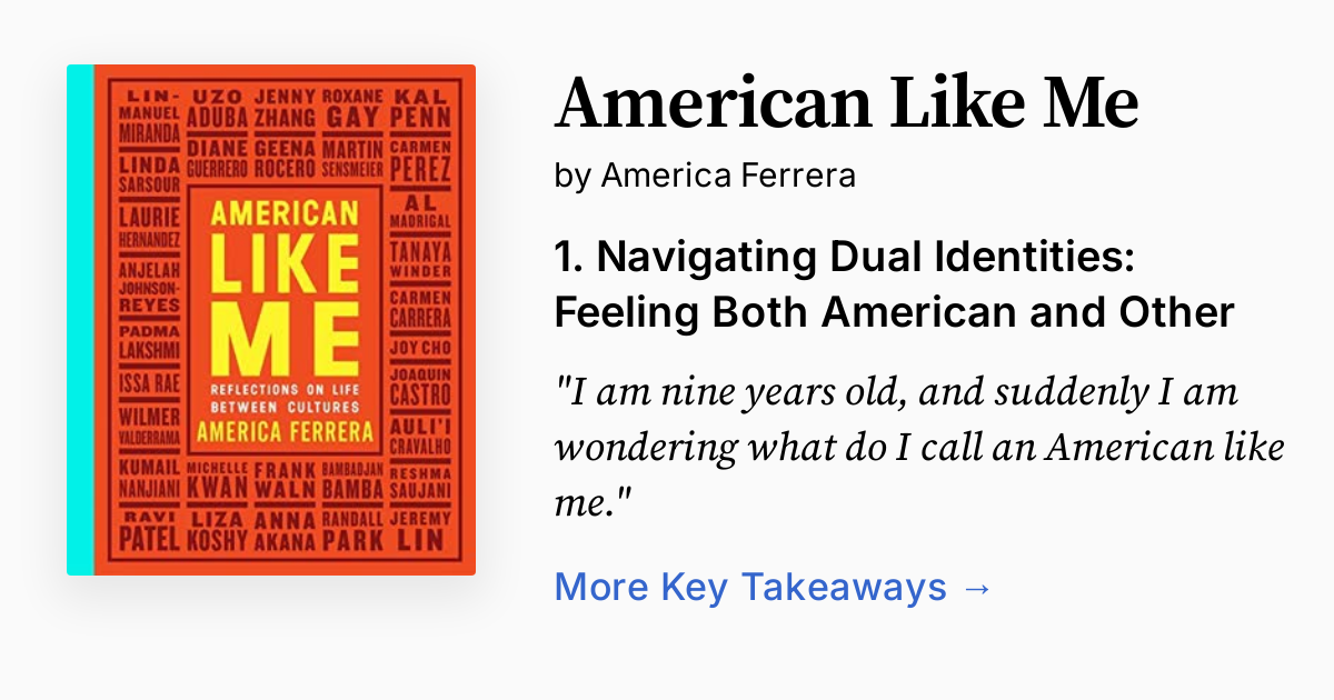 American Like Me | Summary, Audio, Quotes, FAQ