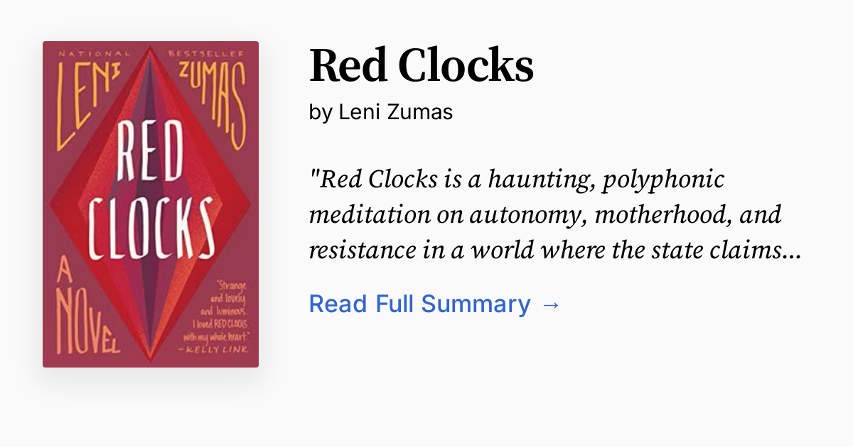 Red Clocks by Leni Zumas | Summary, Analysis, FAQ