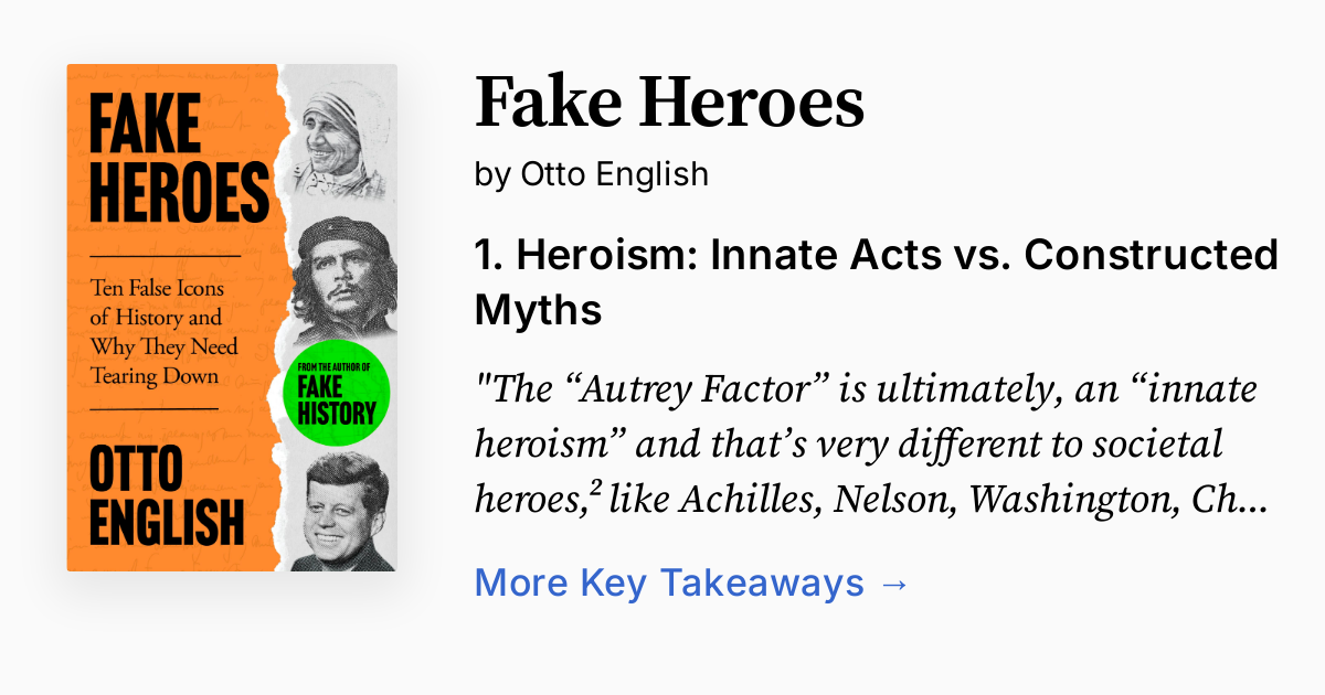 Fake Heroes by Otto English | Summary, Audio, Quotes, FAQ