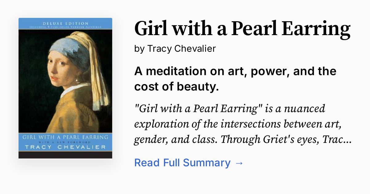 Girl with a Pearl Earring | Summary, Analysis, FAQ