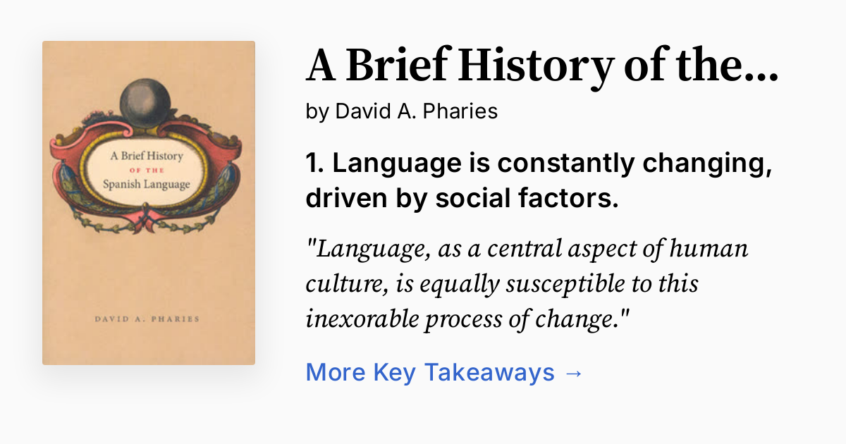 A Brief History of the Spanish Language | Summary, Quotes, Audio