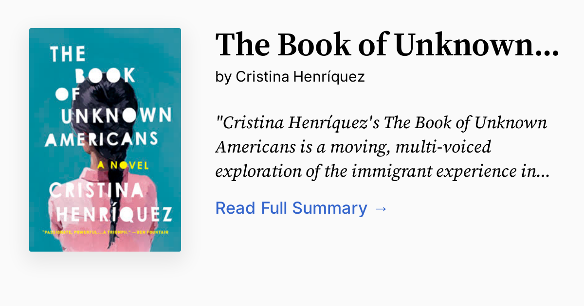 The Book of Unknown Americans | Summary, Analysis, FAQ