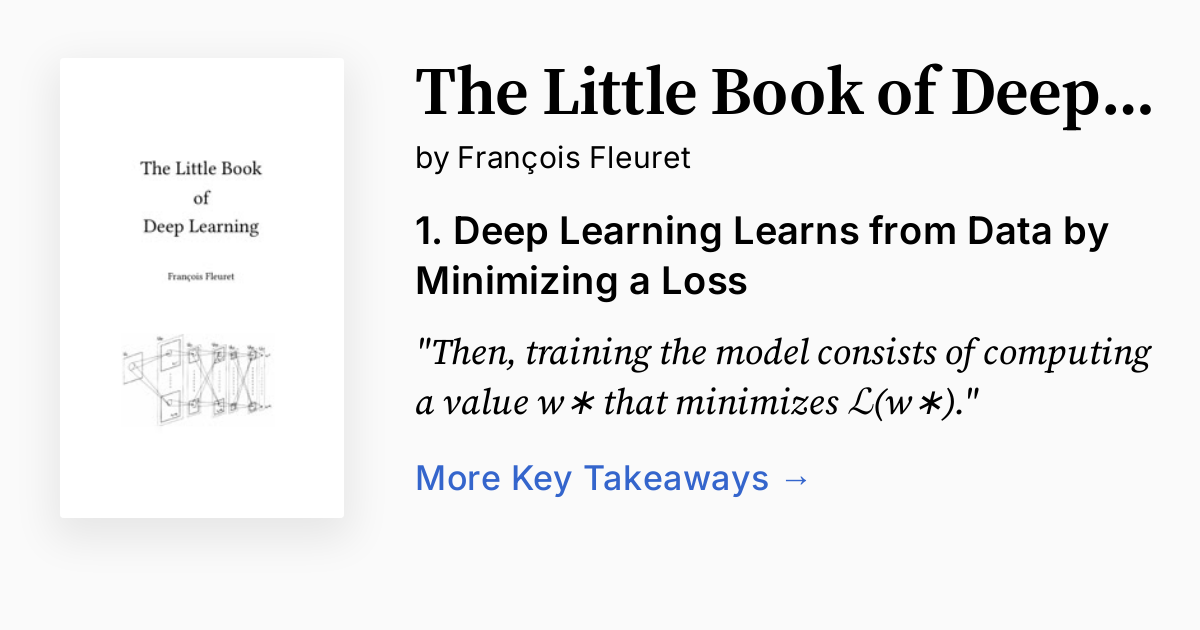 The Little Book of Deep Learning | Summary, Audio, Quotes, FAQ