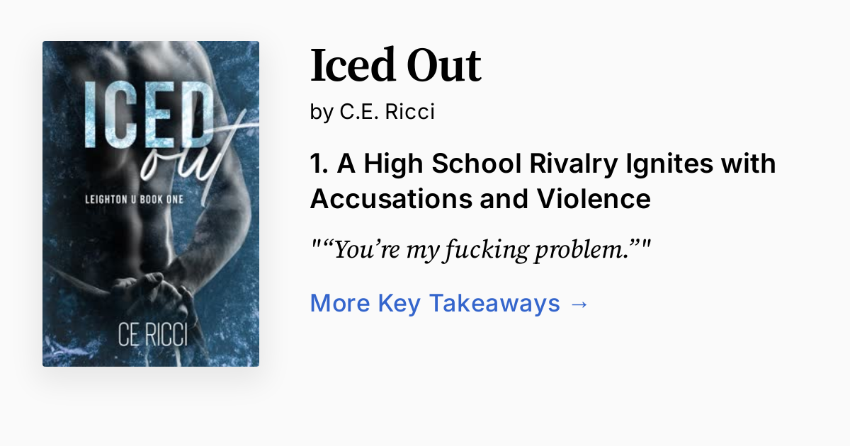 Iced Out by C.E. Ricci | Summary, Quotes, FAQ, Audio