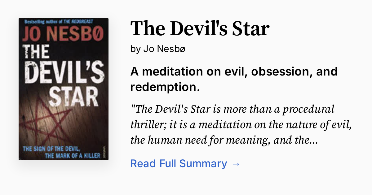 The Devil's Star | Summary, Analysis, FAQ