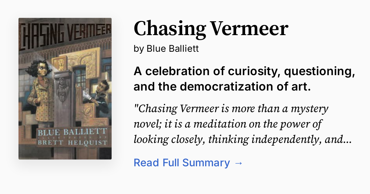 Chasing Vermeer | Summary, Analysis, FAQ