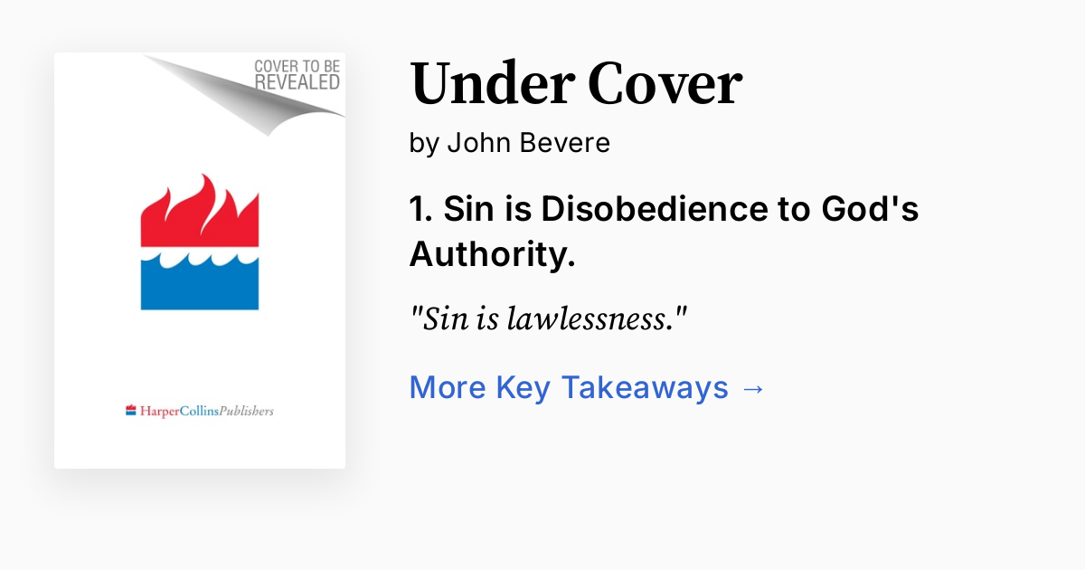 Under Cover by John Bevere | Summary, Audio, Quotes, FAQ