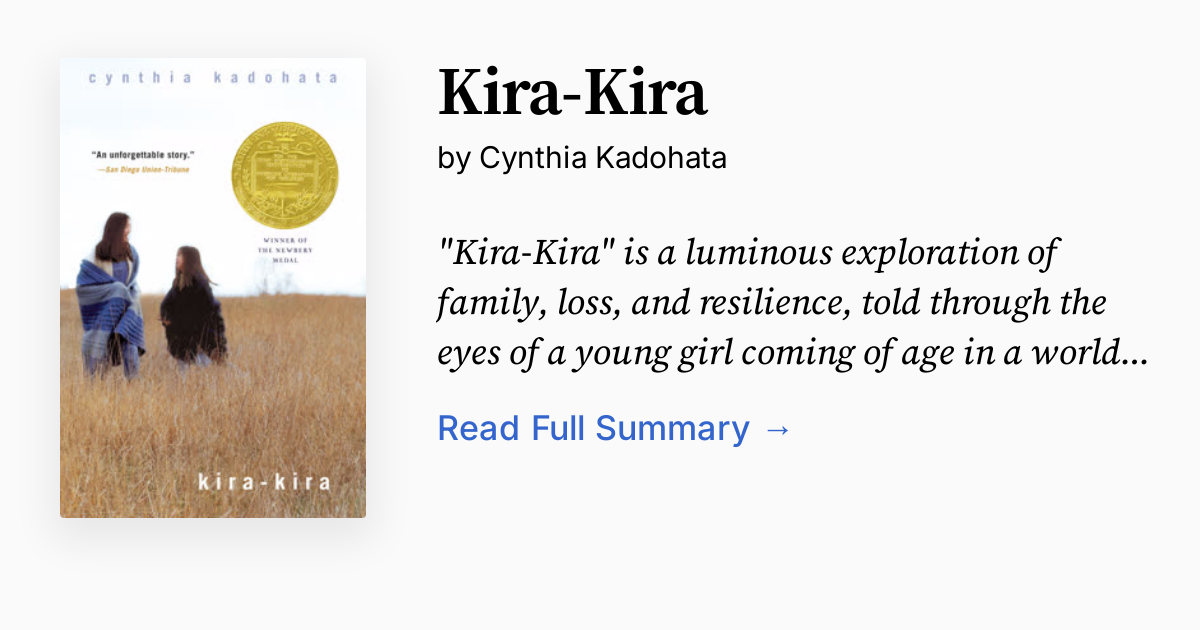 Kira-Kira by Cynthia Kadohata | Summary, Analysis, FAQ