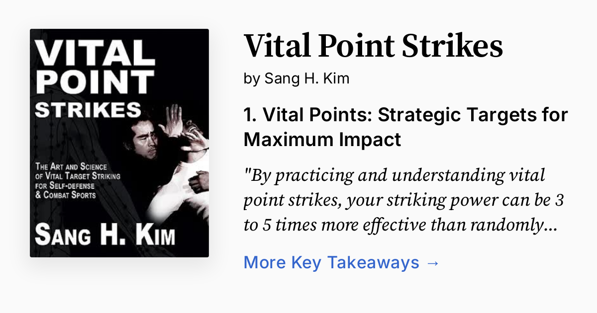 Vital Point Strikes | Summary, Quotes, FAQ, Audio