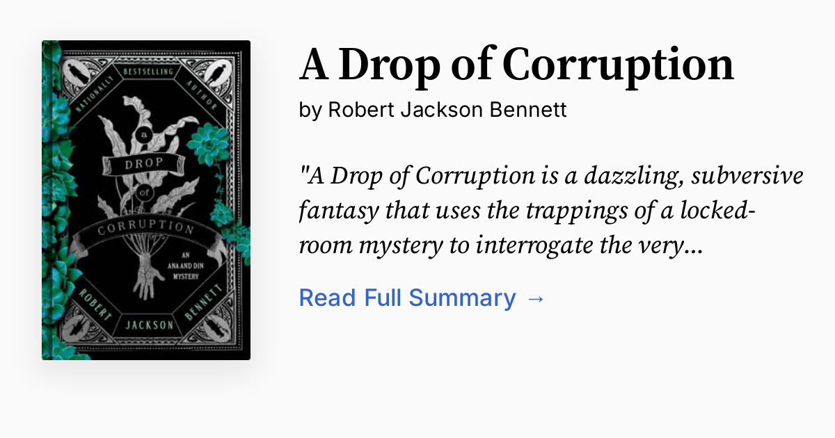 A Drop of Corruption | Summary, Analysis, FAQ