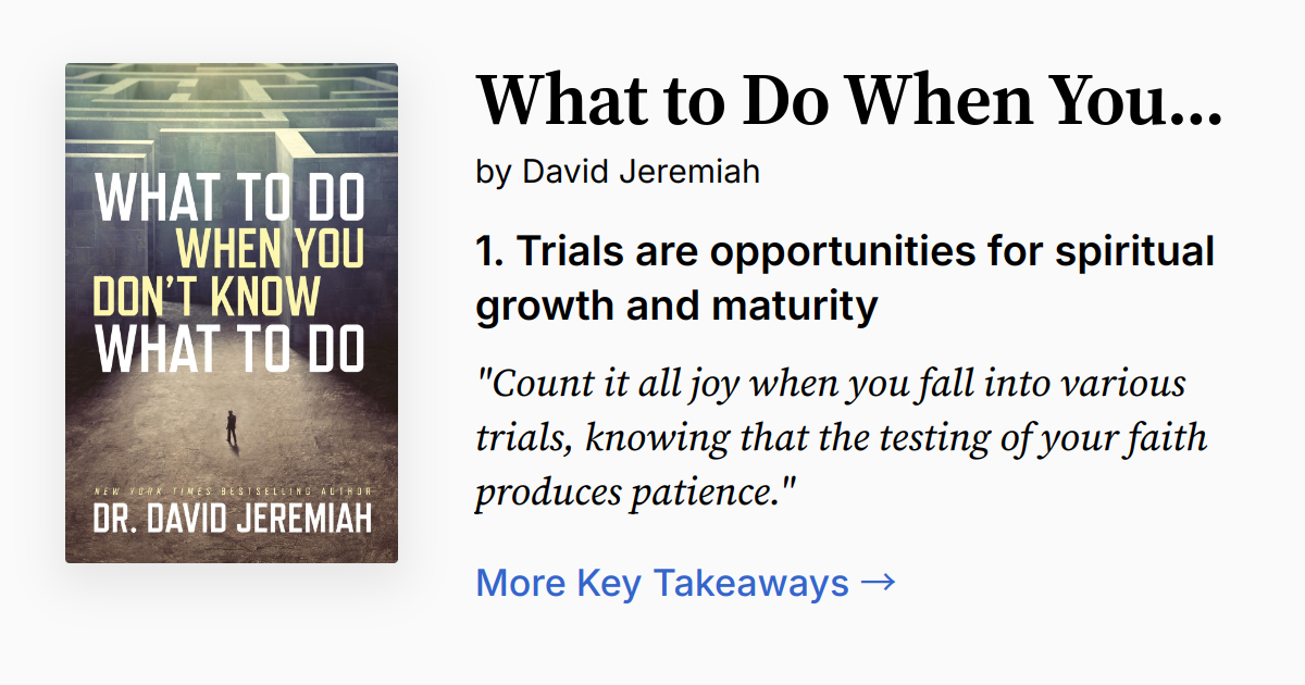 What to Do When You Don't Know What to Do | Summary, Audio, Quotes