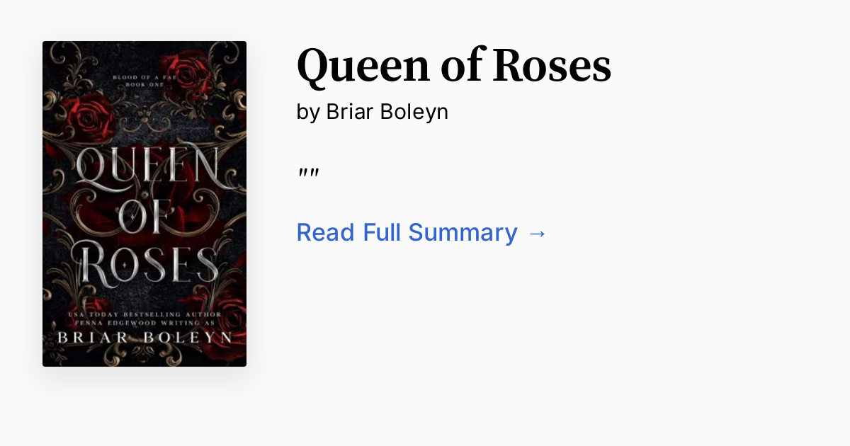 Queen of Roses by Briar Boleyn | Summary, Audio, Analysis, FAQ