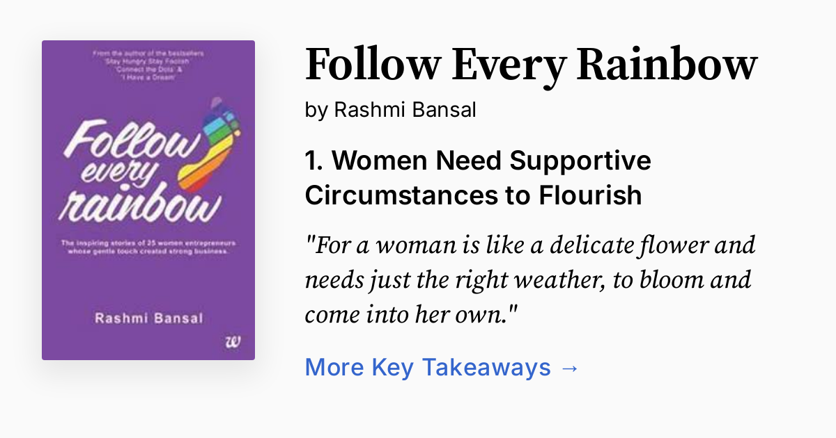 Follow Every Rainbow | Summary, Audio, Quotes
