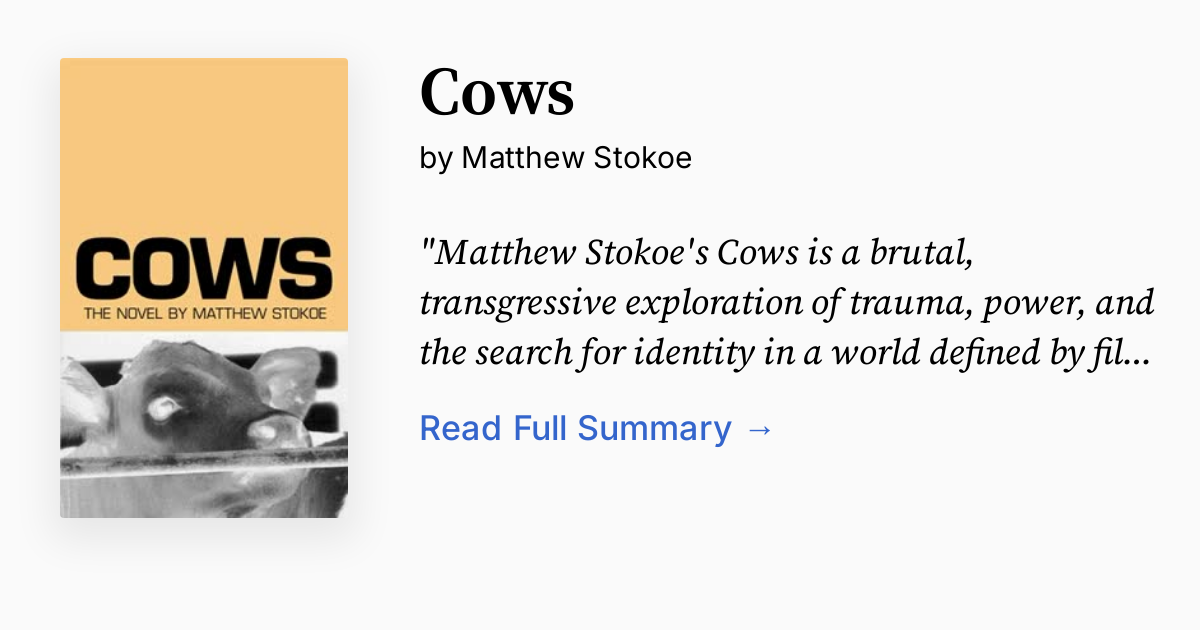 Cows by Matthew Stokoe | Summary, Analysis, FAQ