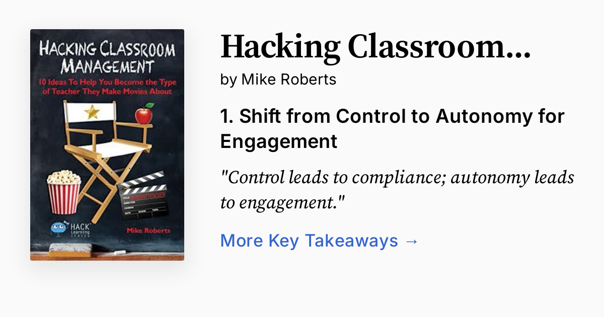 Hacking Classroom Management | Summary, Audio, Quotes, FAQ