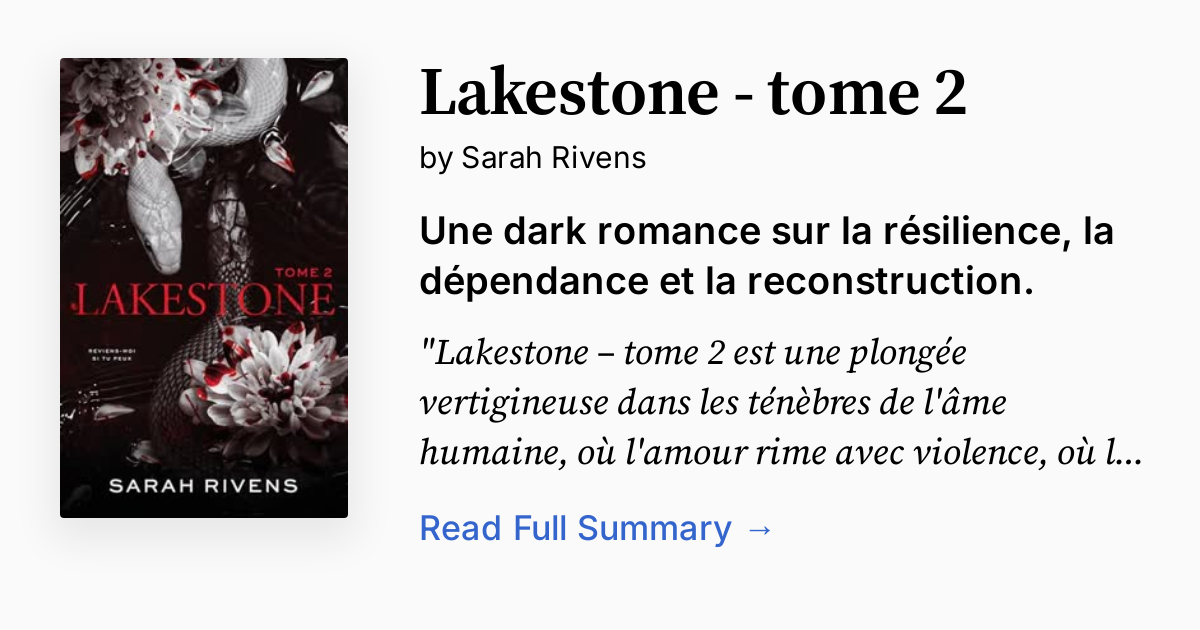 Lakestone - tome 2 | Résumé, Analysis, FAQ