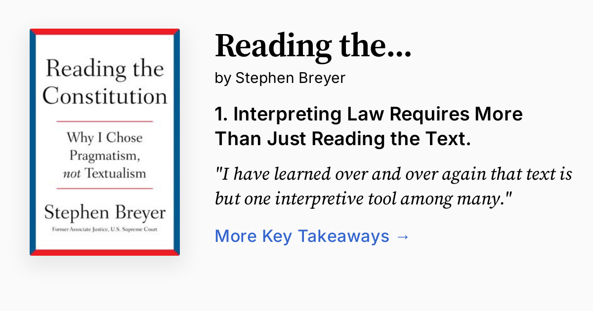 Reading the Constitution | Summary, Audio, Quotes