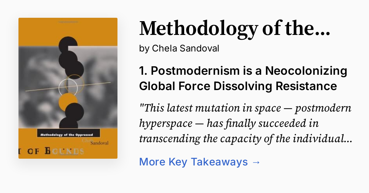 Methodology of the Oppressed | Summary, Audio, Quotes