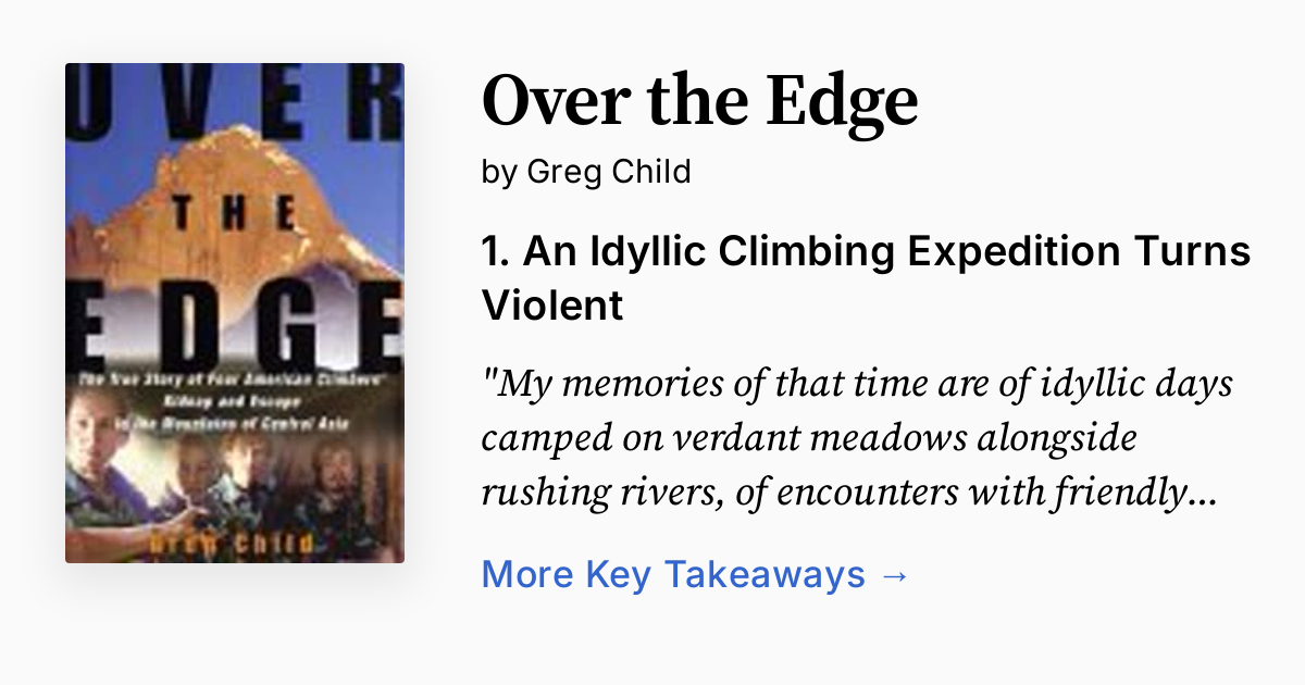 Over the Edge by Greg Child | Summary, Audio, Quotes