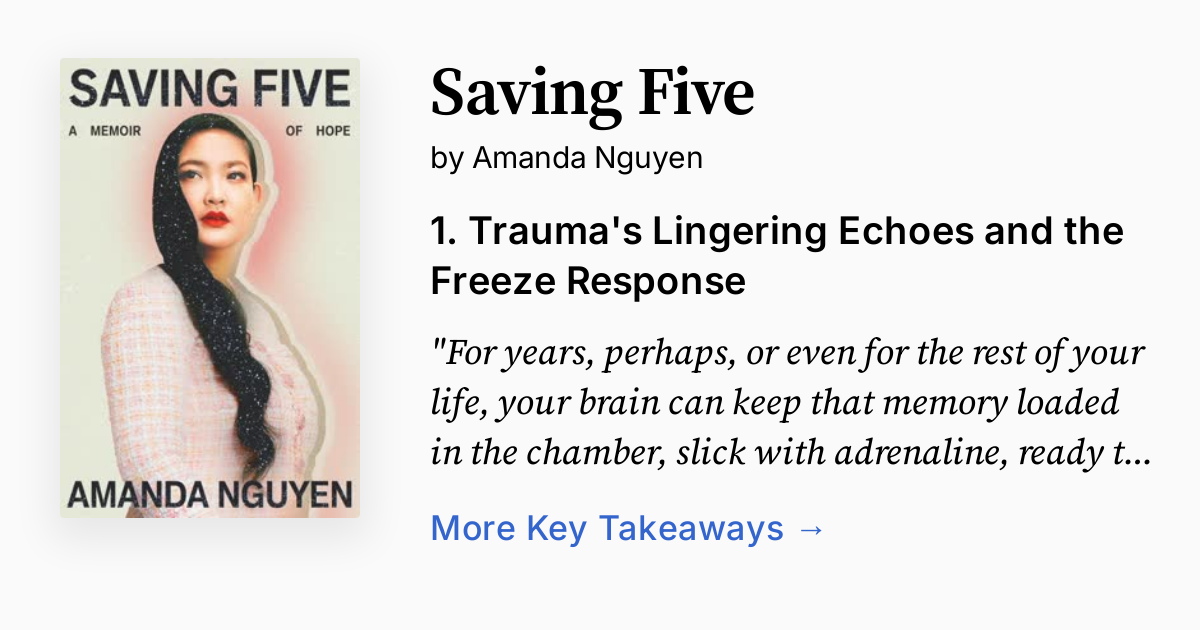 Saving Five by Amanda Nguyen | Summary, Audio, Quotes